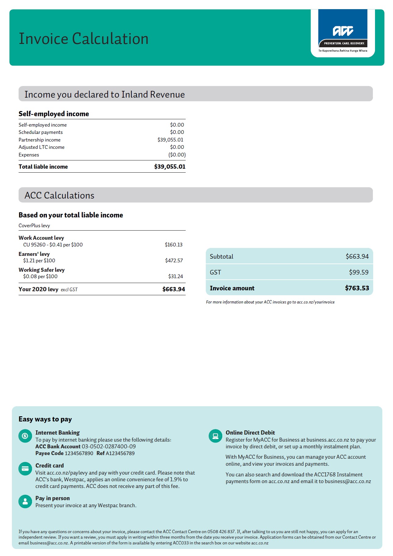 Explaining Your Levy Invoice